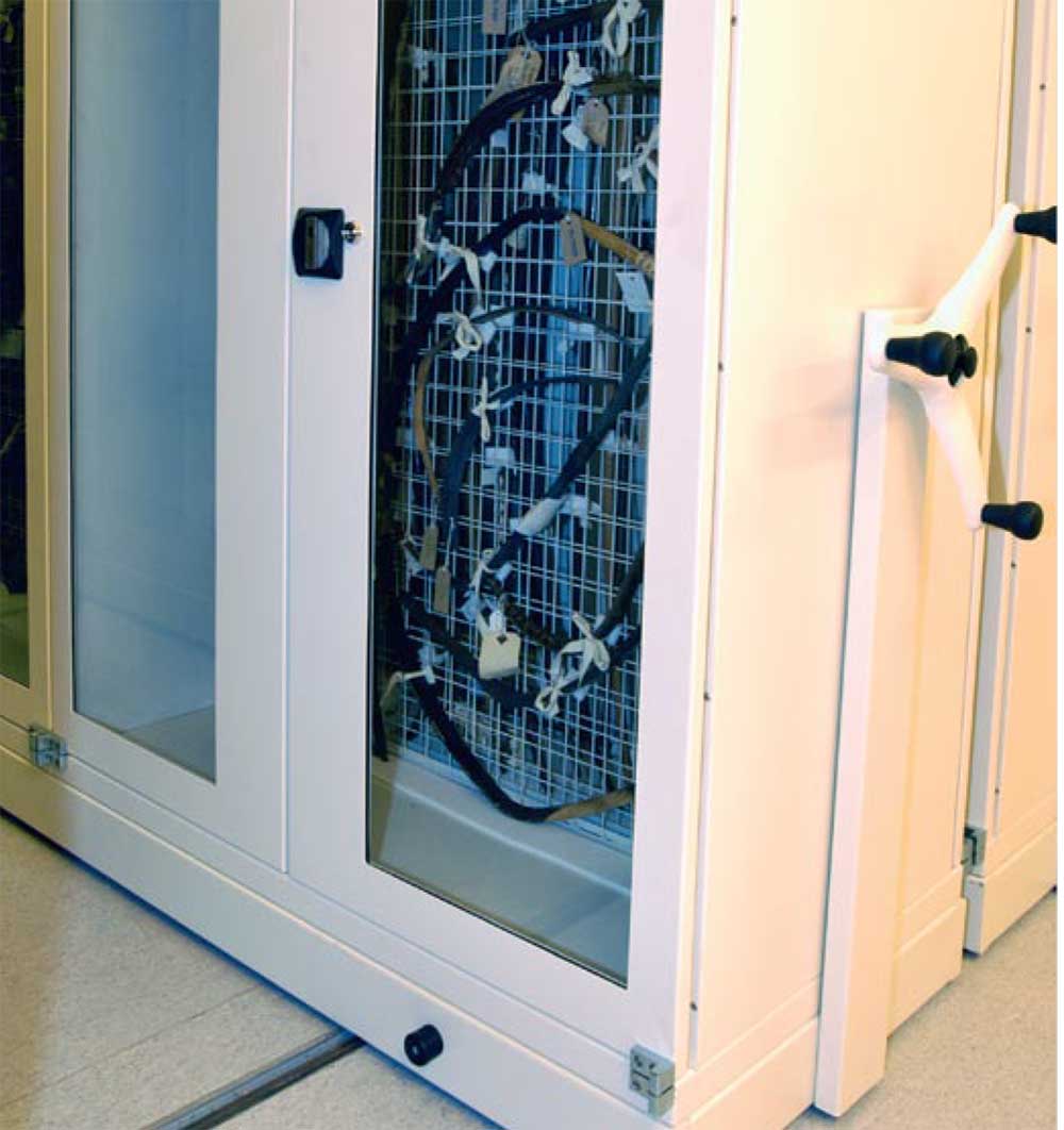 Mobile shelving for efficient storage capacity. | OfficeSTOR