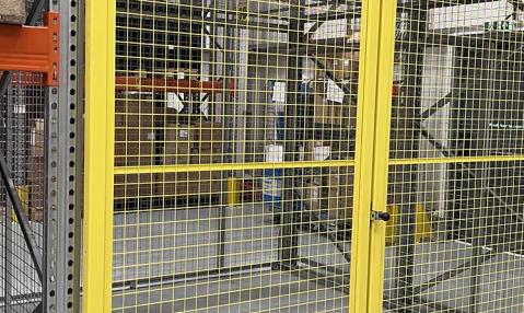 Mesh security doors to convert racking into secure bays | OfficeSTOR