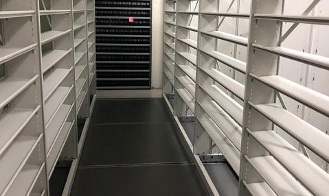GlideSTOR archive storage using mobile shelving systems | OfficeSTOR