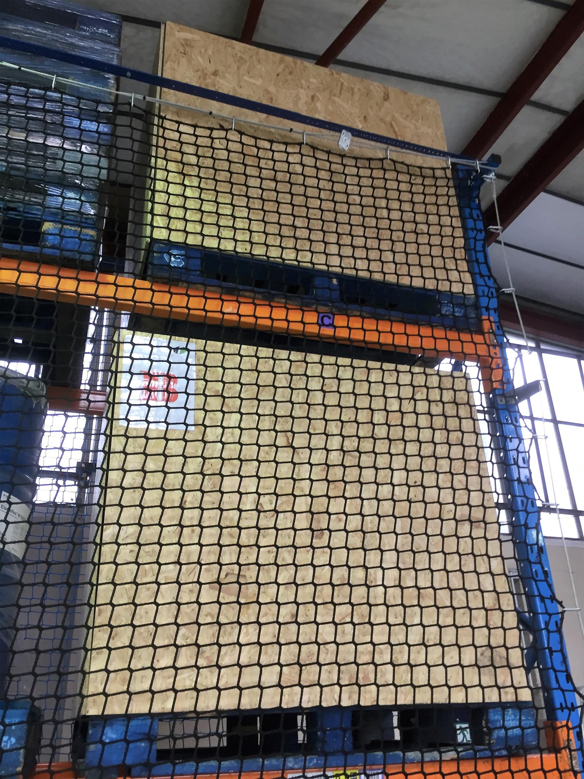 Safety netting to prevent injuries caused by falling objects. | OfficeSTOR