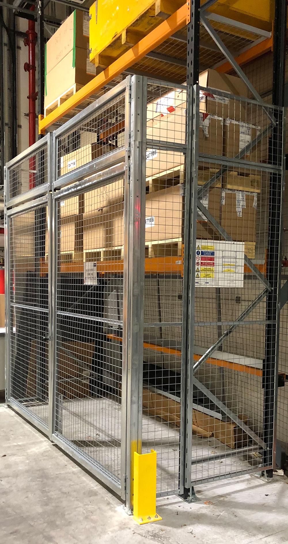 Mesh security doors to convert racking into secure bays | OfficeSTOR