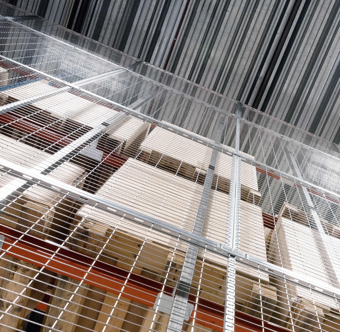 Mesh anti-collapse to stop items from falling from height | OfficeSTOR
