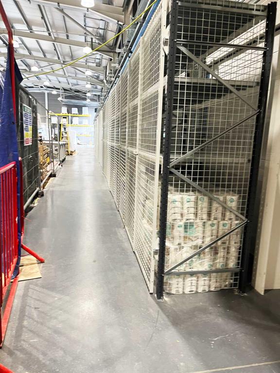 Design and Service Company uses longspan shelving with lockable doors ...